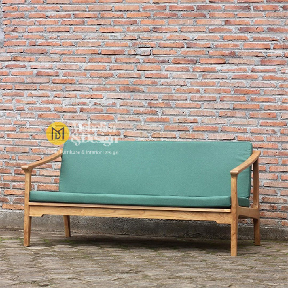Sofa Bangku Santai Scandinavian Minimalis Kayu Jati