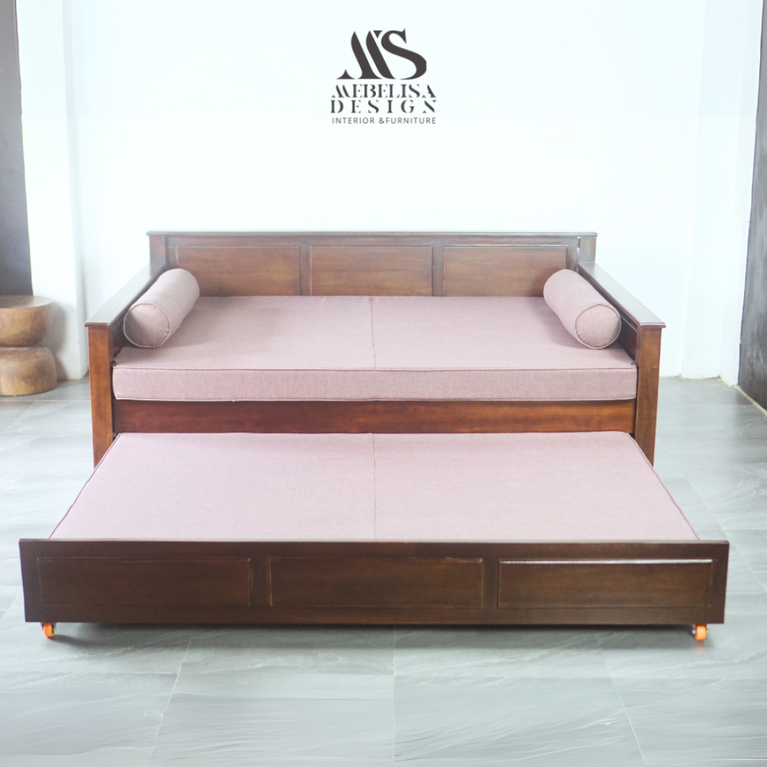 Bangku Daybed Bale-Bale Kasur Susun Minimalis Kayu Jati