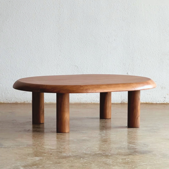 Chonky Coffee Table Meja Ruang Tamu Kayu Solid Jati