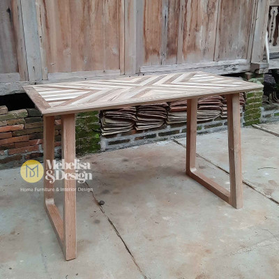 Meja Dinding Kayu Jati Valentina