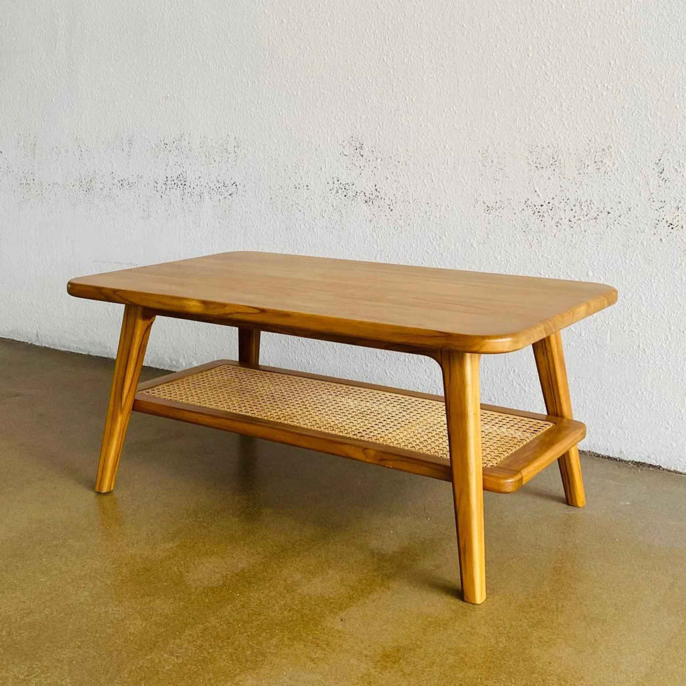 Hima Coffee Table Meja Kopi Ruang Tamu Kayu Jati