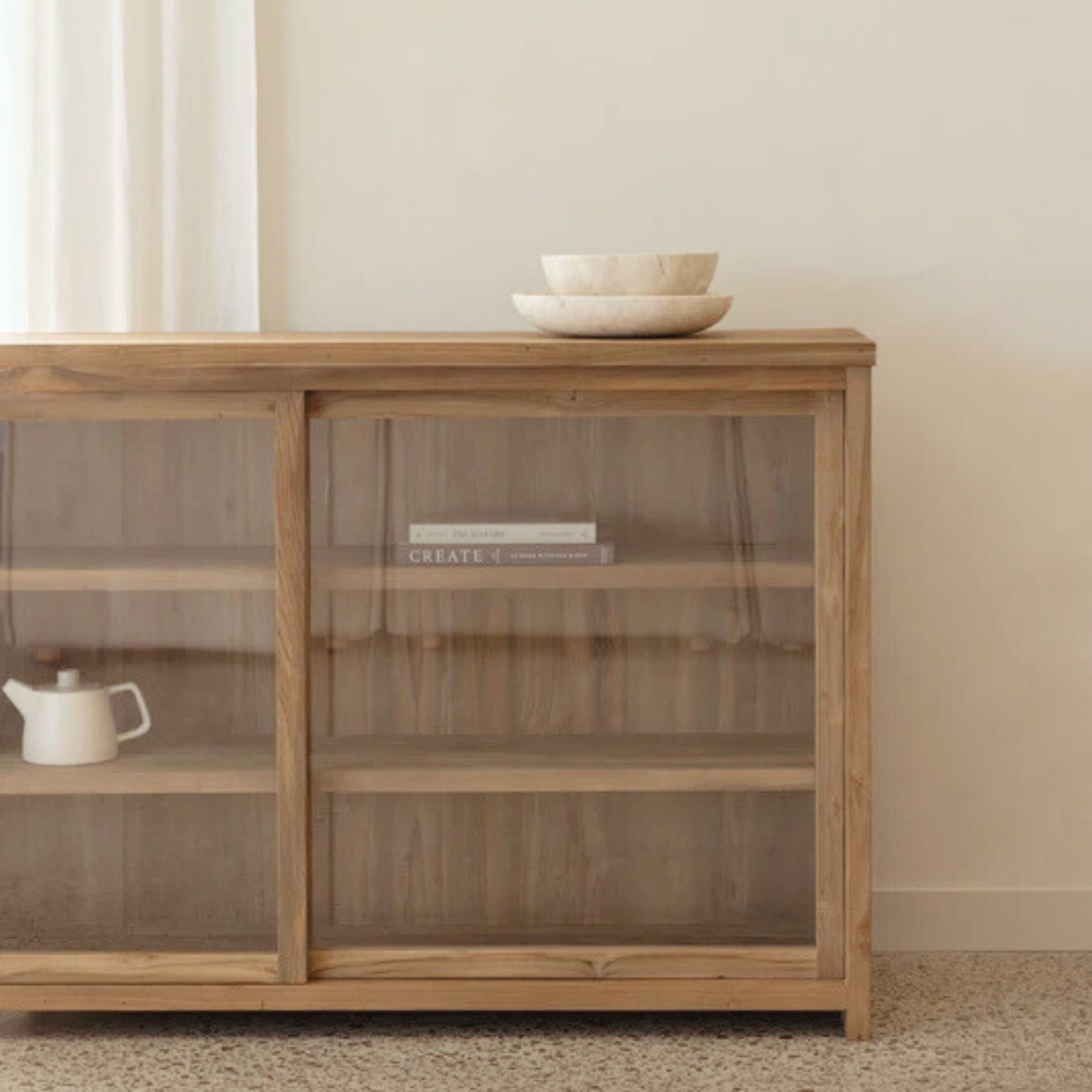 Japandi Display Reclaimed Teak Buffet