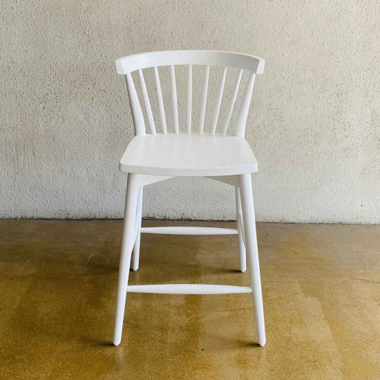 Haru Bar Stool Kursi Bar Retro Duko Putih Mid Century Modern