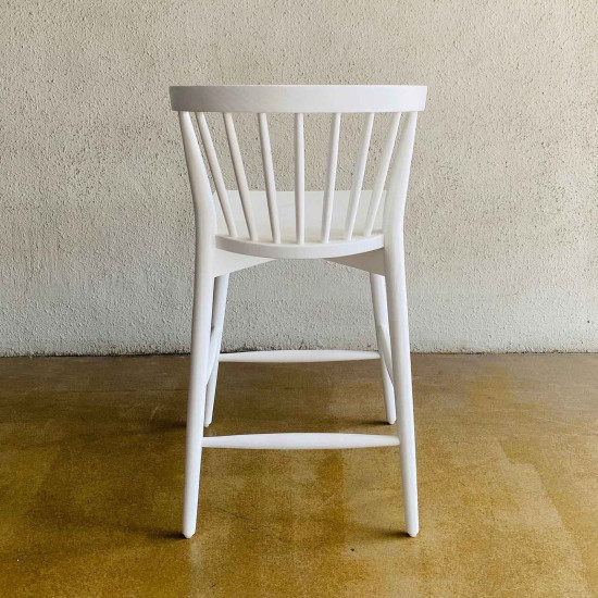 Haru Bar Stool Kursi Bar Retro Duko Putih Mid Century Modern