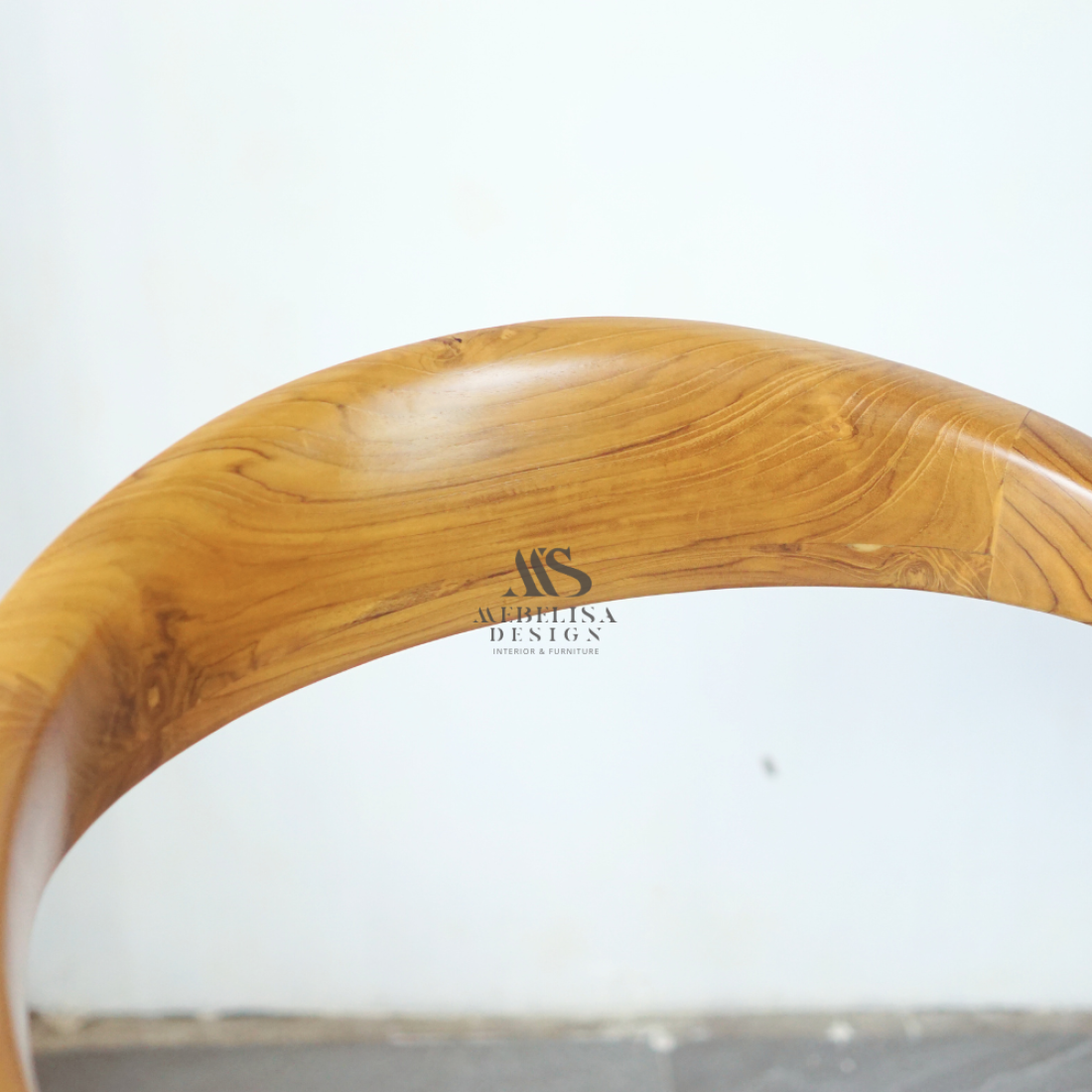 Meja Makan Minimalis Set 6 Kursi Kayu Jati Retro Mid-Century