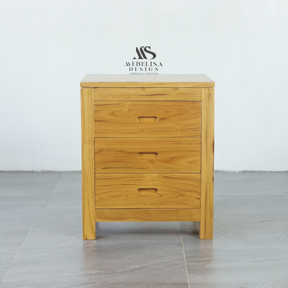 Meja Nakas Bedside Minimalis 3 Laci