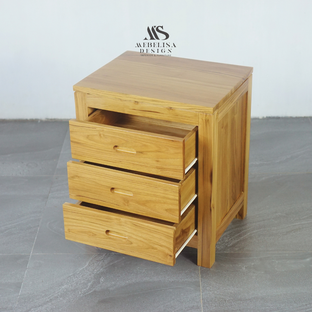 Meja Nakas Bedside Minimalis 3 Laci