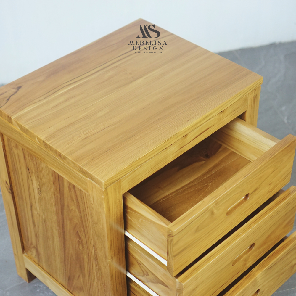 Meja Nakas Bedside Minimalis 3 Laci