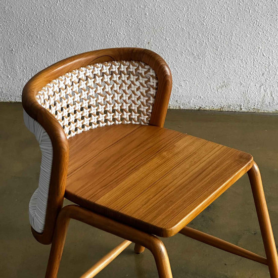 Najam Chair Kursi Makan Retro Kombinasi Anyaman
