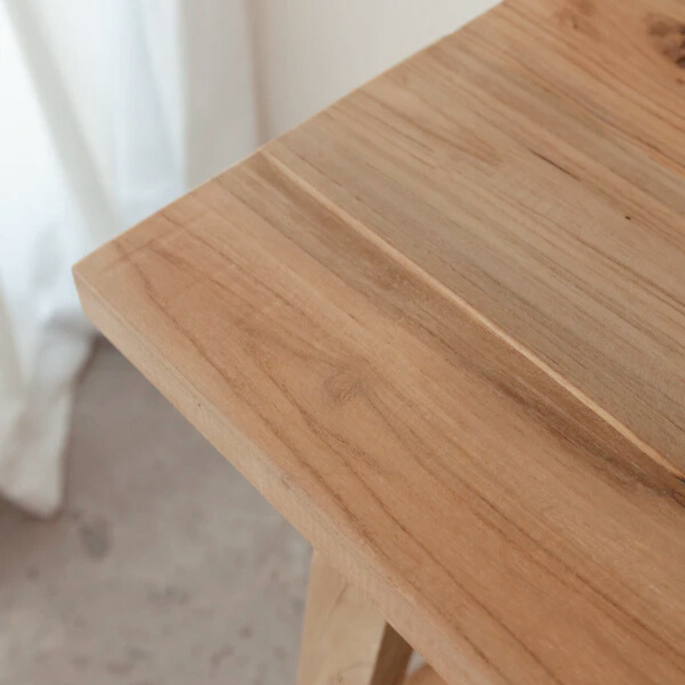 Scandi Rustic Reclaimed Teak Console Table