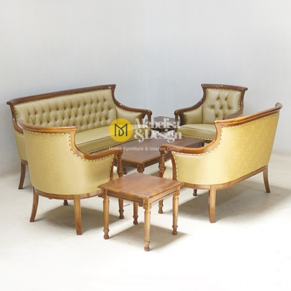 Sofa Tamu Set 3211 Shena Oscar Motif