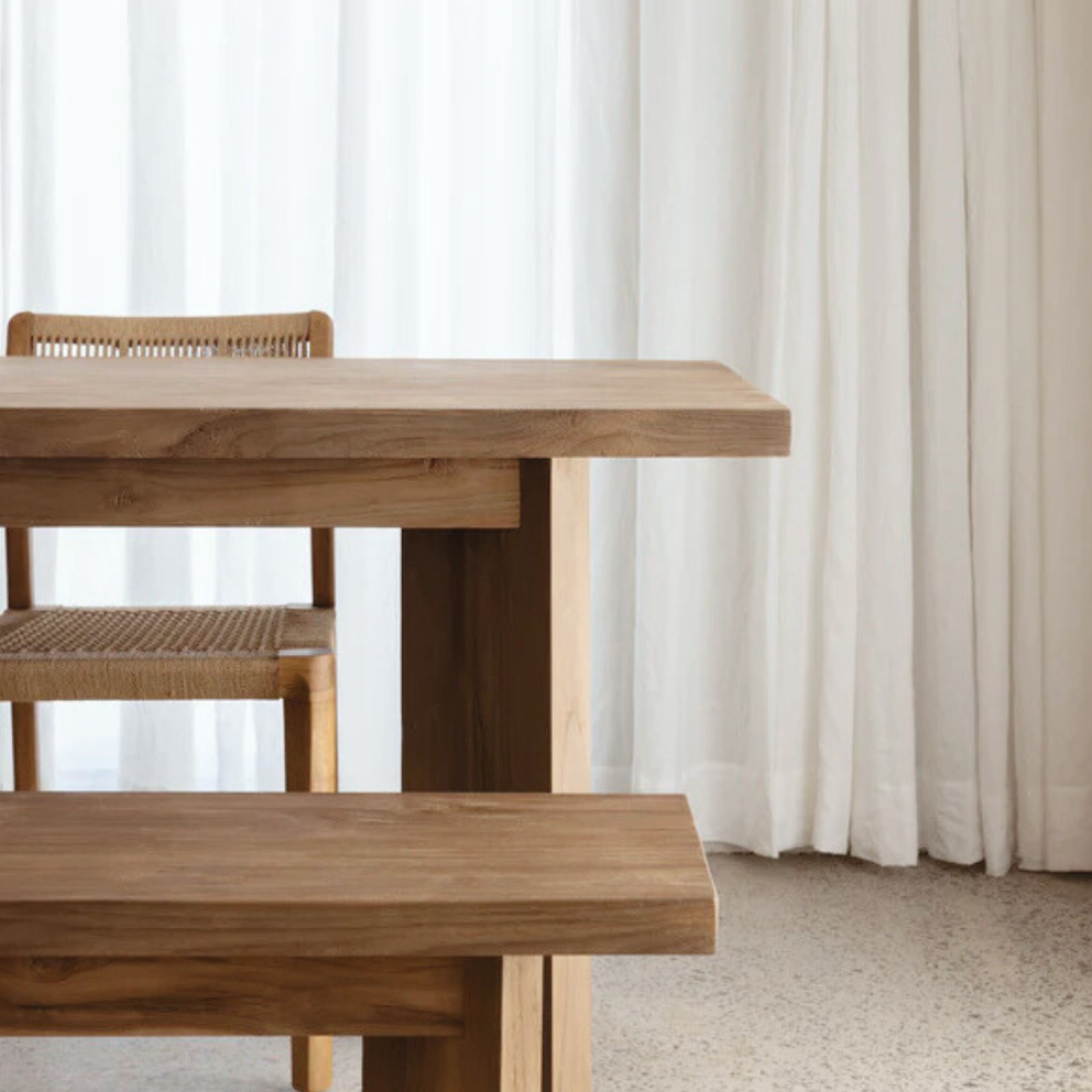 Terra Solid Reclaimed Teak Dining Table