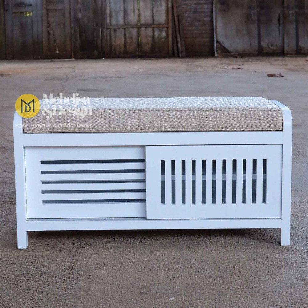 Bangku Tempat Sepatu dan Sandal Minimalis Duko