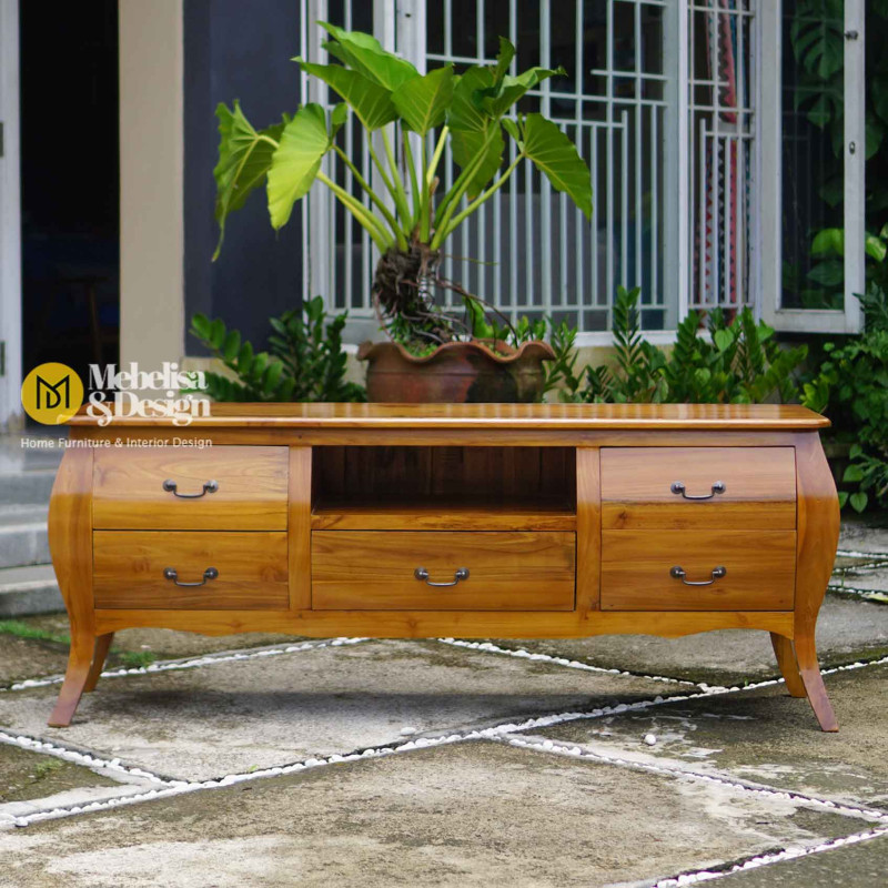 Lemari Arsip Minimalis Kayu Jati Vanity