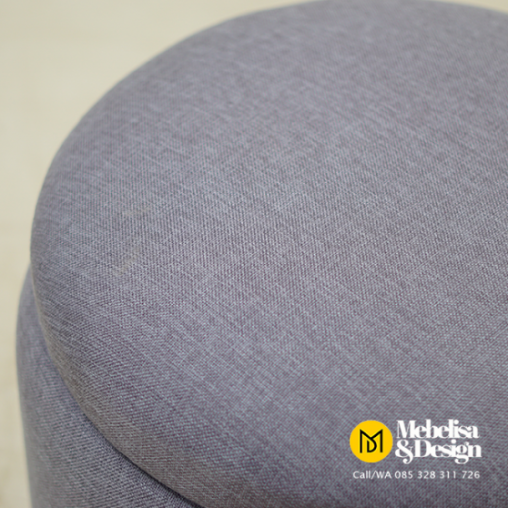 Kursi Stool Bulat Ottoman Dengan Penyimpanan