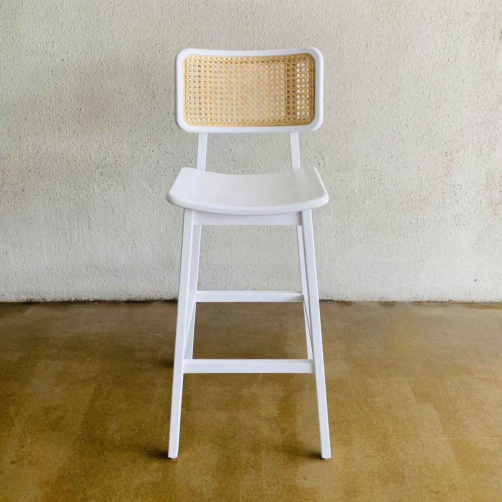 Maco Bar Stool Kursi Bar Minimalis Modern Duco Putih