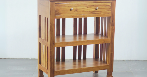 Meja Konsol Minimalis Rak Sepatu Sandal 1 Laci