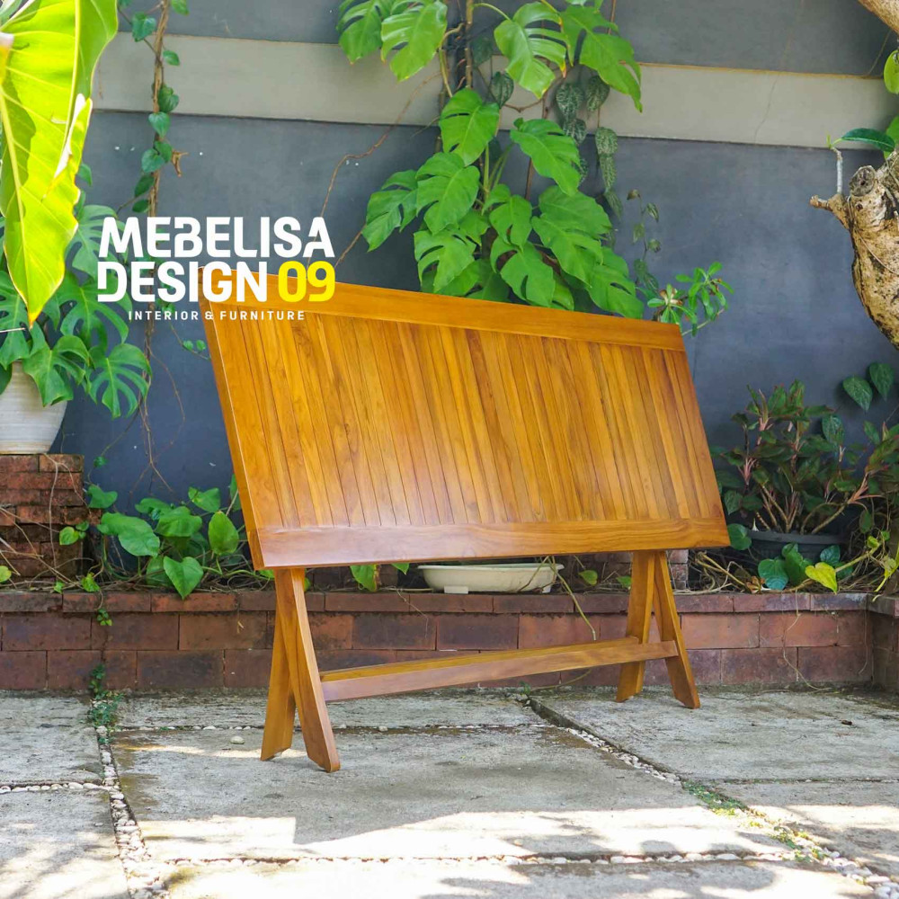 Meja Makan Lipat Garden Meja Taman Lipat Kayu Jati