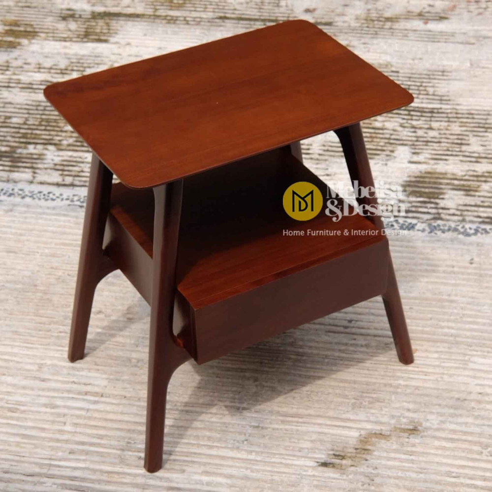 Meja Nakas Samping Sofa Minimalis Scandinaviana 1 Laci