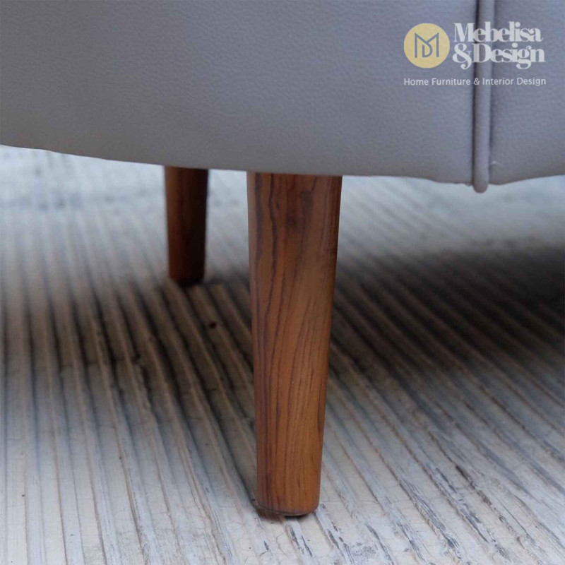 Meja Belajar Kayu Jati Minimalis Clyde Scandinavian